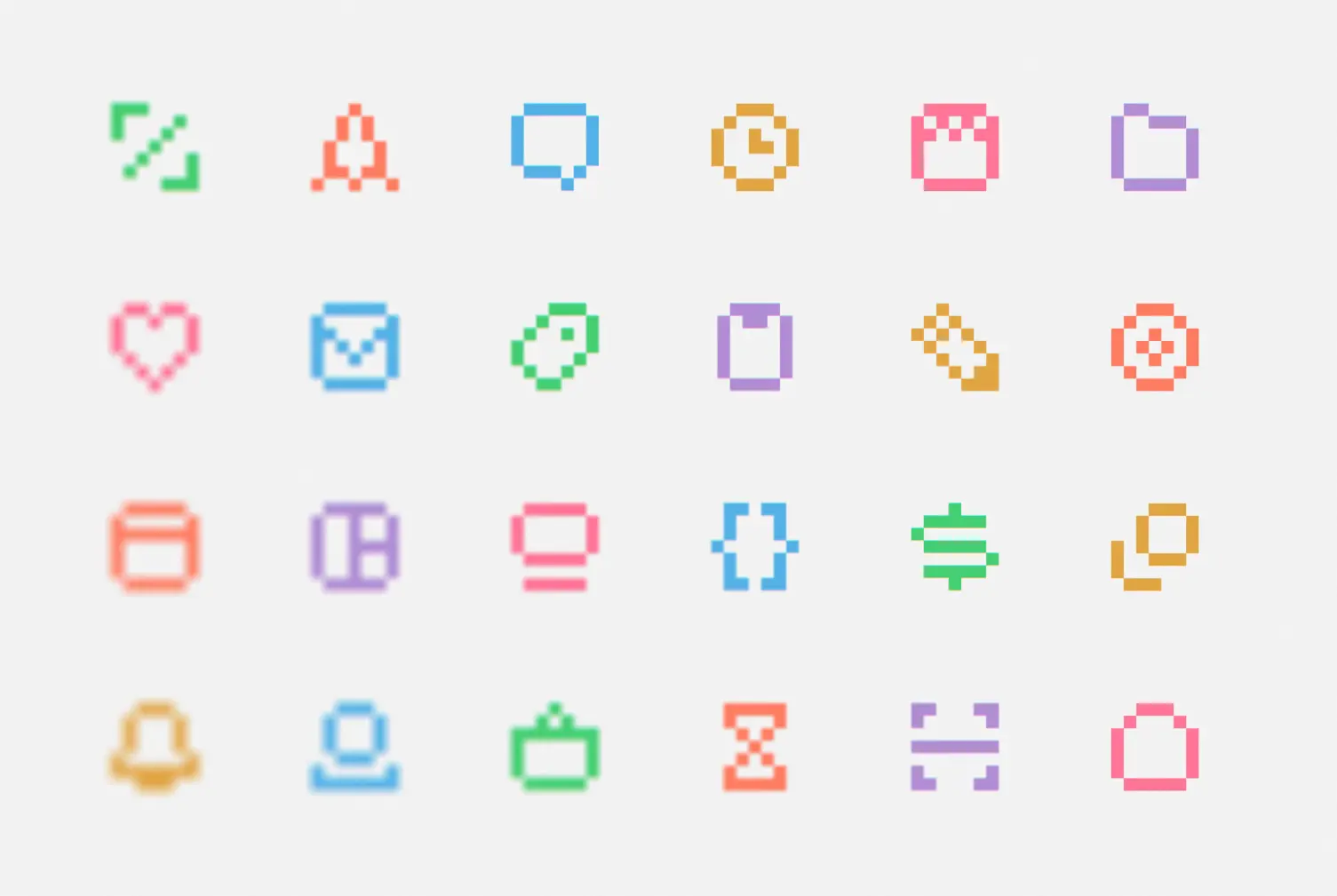 Download 24 Free Pixel Icons for Retro UI/UX Design
